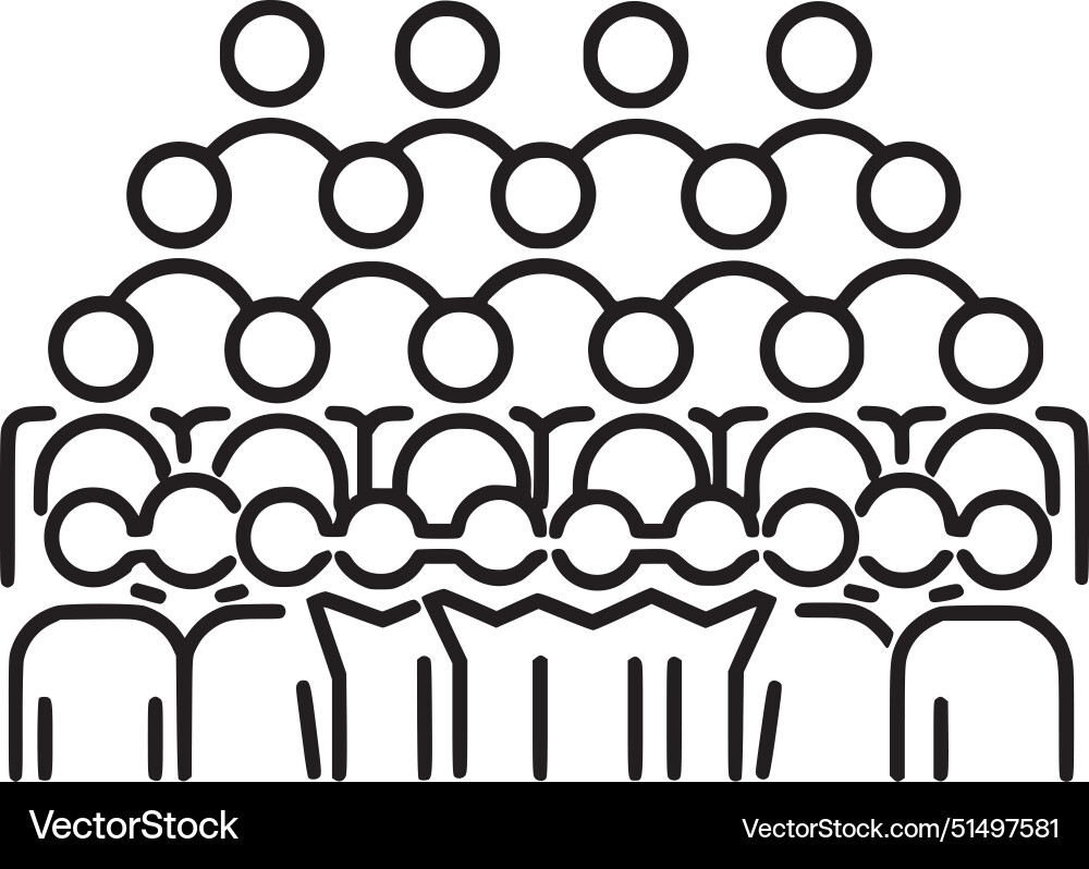 Crowd icon Royalty Free Vector Image - VectorStock