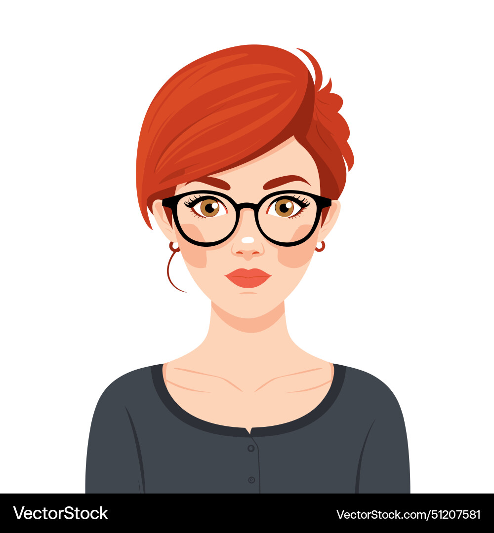 Young female professional standing confidently Vector Image