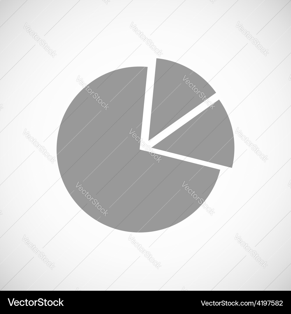 Circle chart black icon Royalty Free Vector Image
