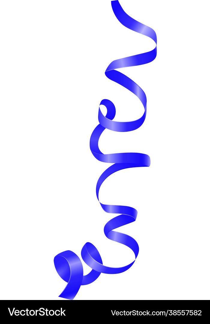 Realistic streamer Royalty Free Vector Image - VectorStock
