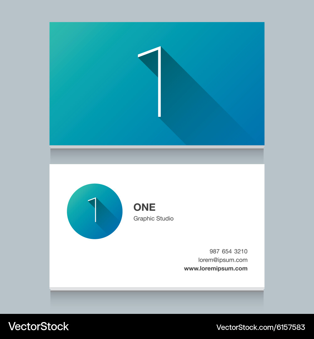 Business card number 1 Royalty Free Vector Image