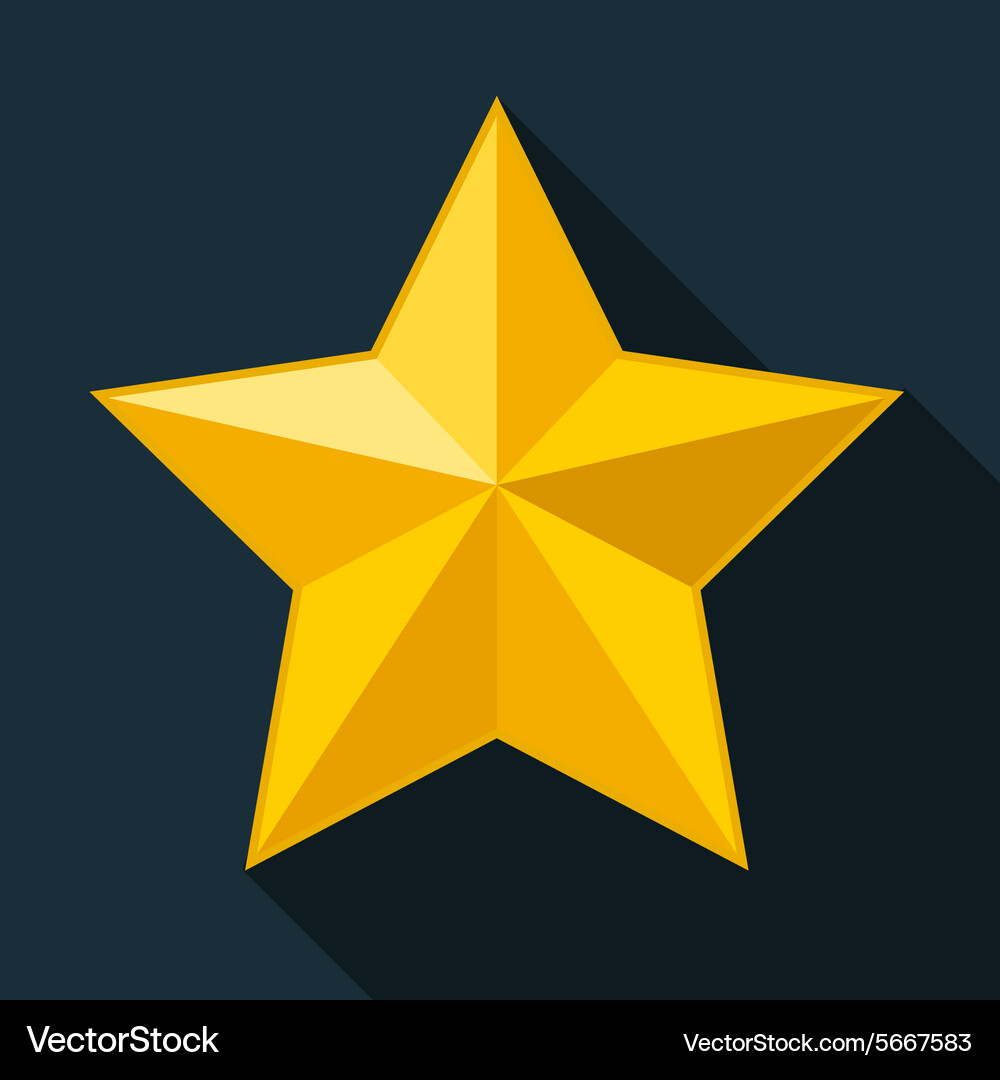 Gold Star on Black Background – Royalty-Free Vector | VectorStock