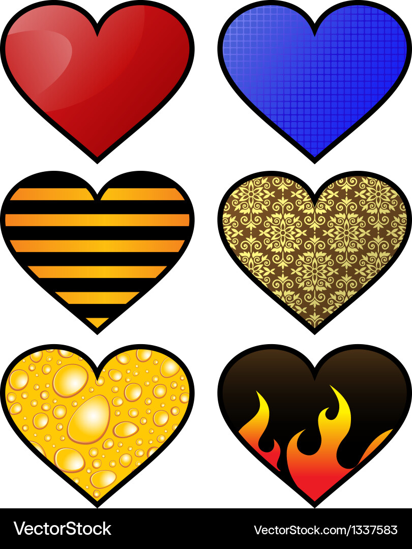 Hearts Royalty Free Vector Image - VectorStock