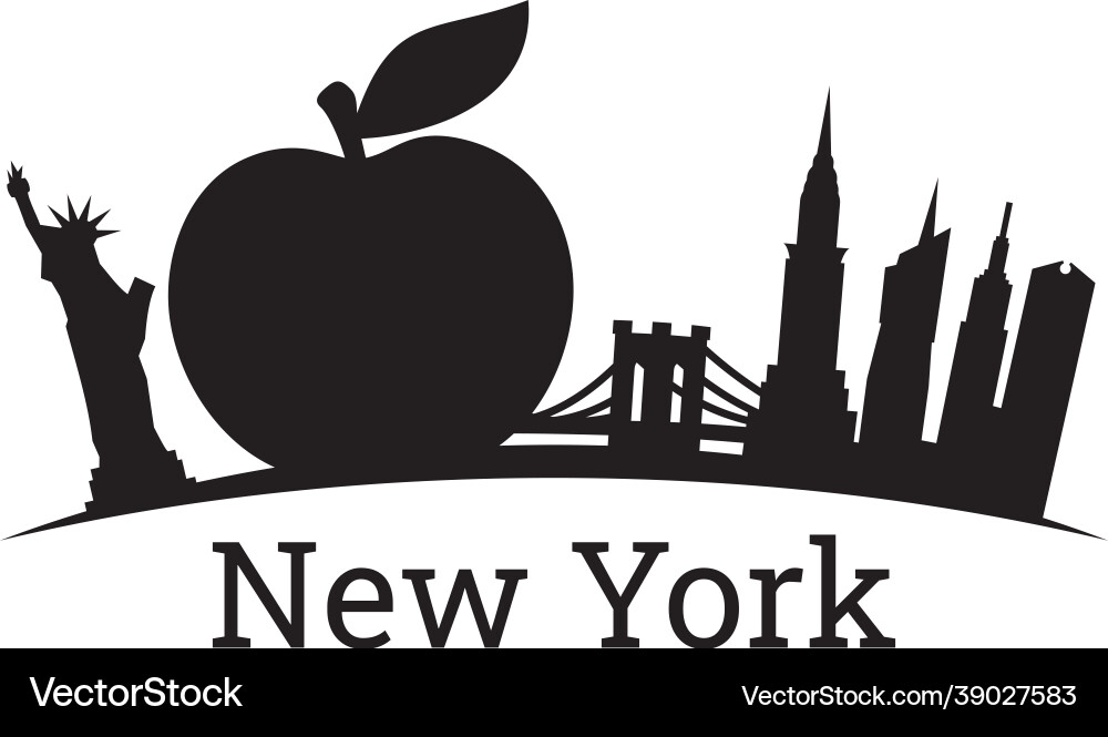 New york city symbol Royalty Free Vector Image