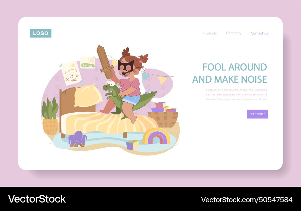 Imaginative play concept Royalty Free Vector Image