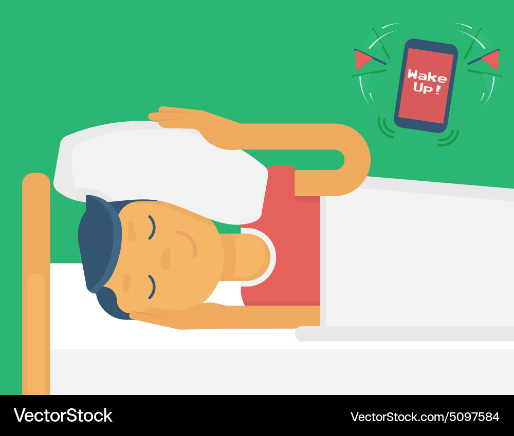 Wake up Royalty Free Vector Image - VectorStock