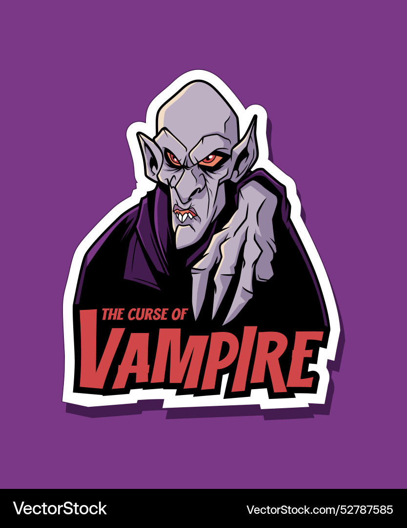 Curse of vampire Royalty Free Vector Image - VectorStock