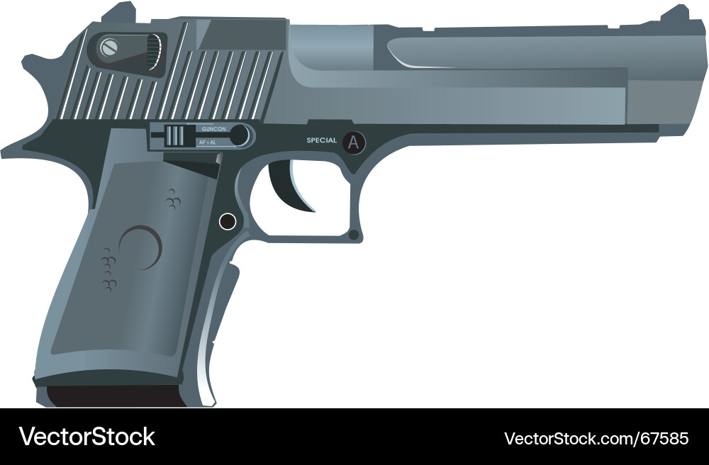 Desert eagle Royalty Free Vector Image - VectorStock