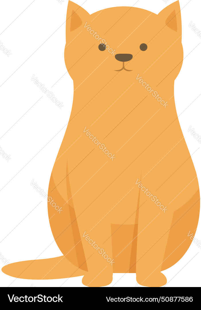 Cat fun nature icon cartoon spaniel comic Vector Image