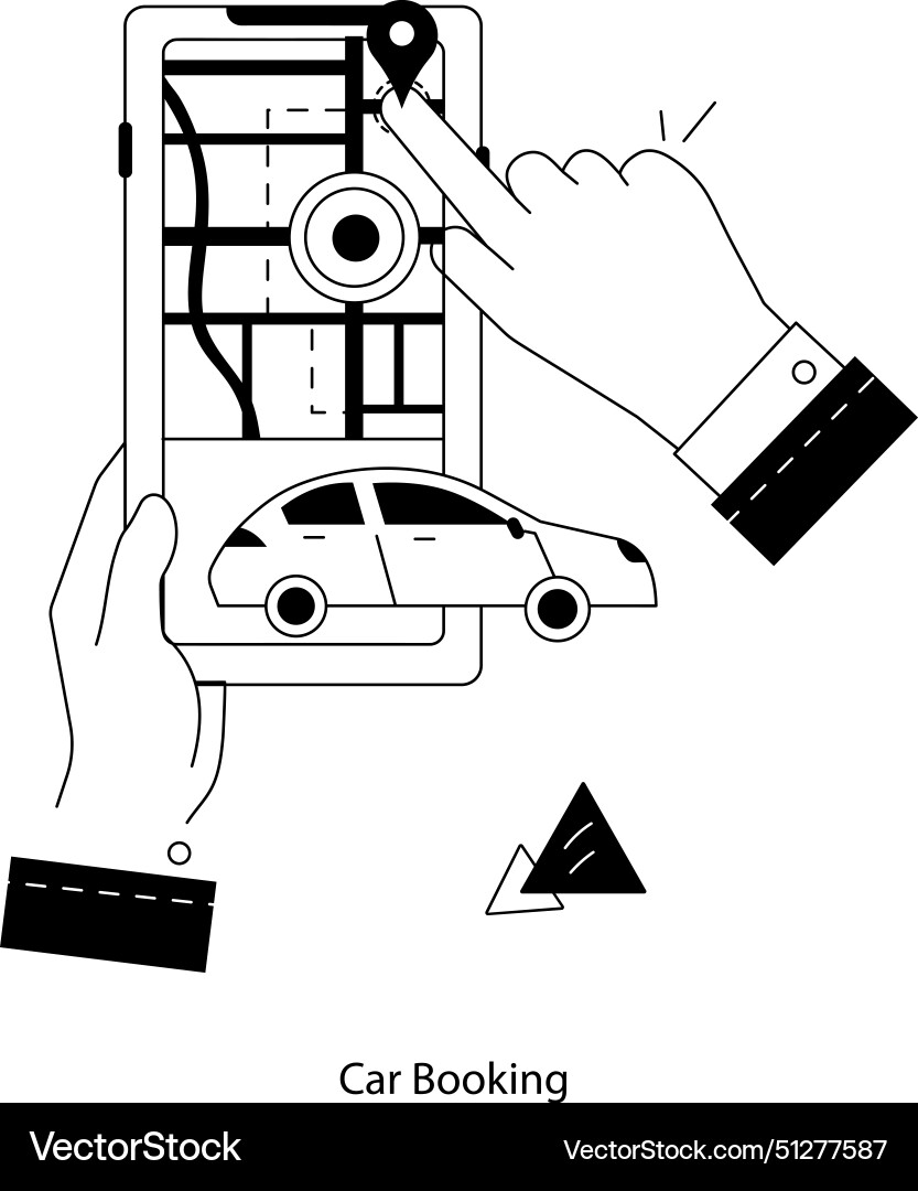 Car booking Royalty Free Vector Image - VectorStock