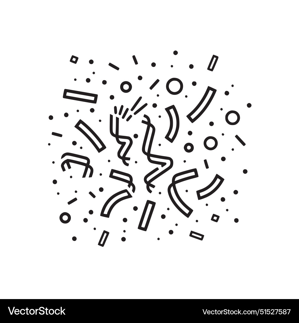 Confetti icons Royalty Free Vector Image - VectorStock