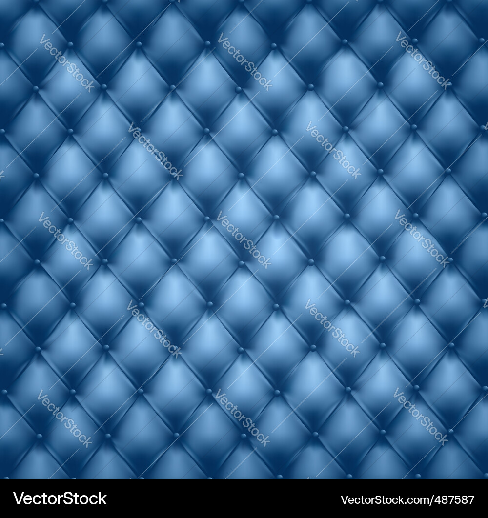 Luxurious Button-Tufted Leather Background Vector Image