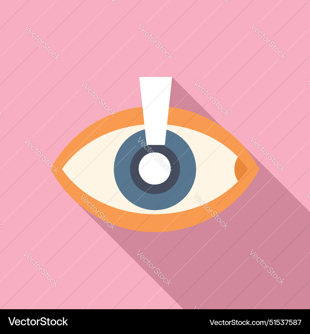 Minimalist eye design on pink background Vector Image