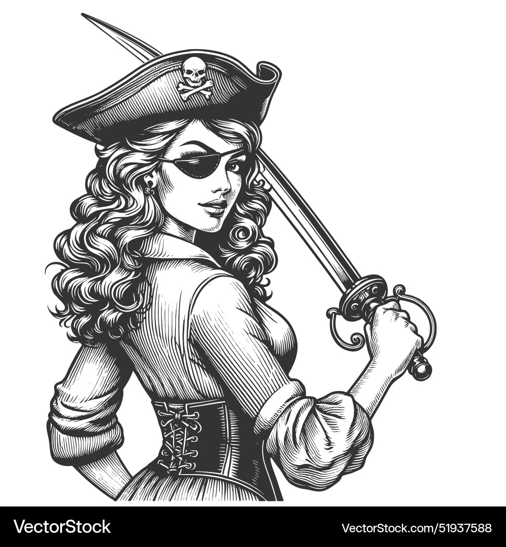 Female Pirate Eye Patch