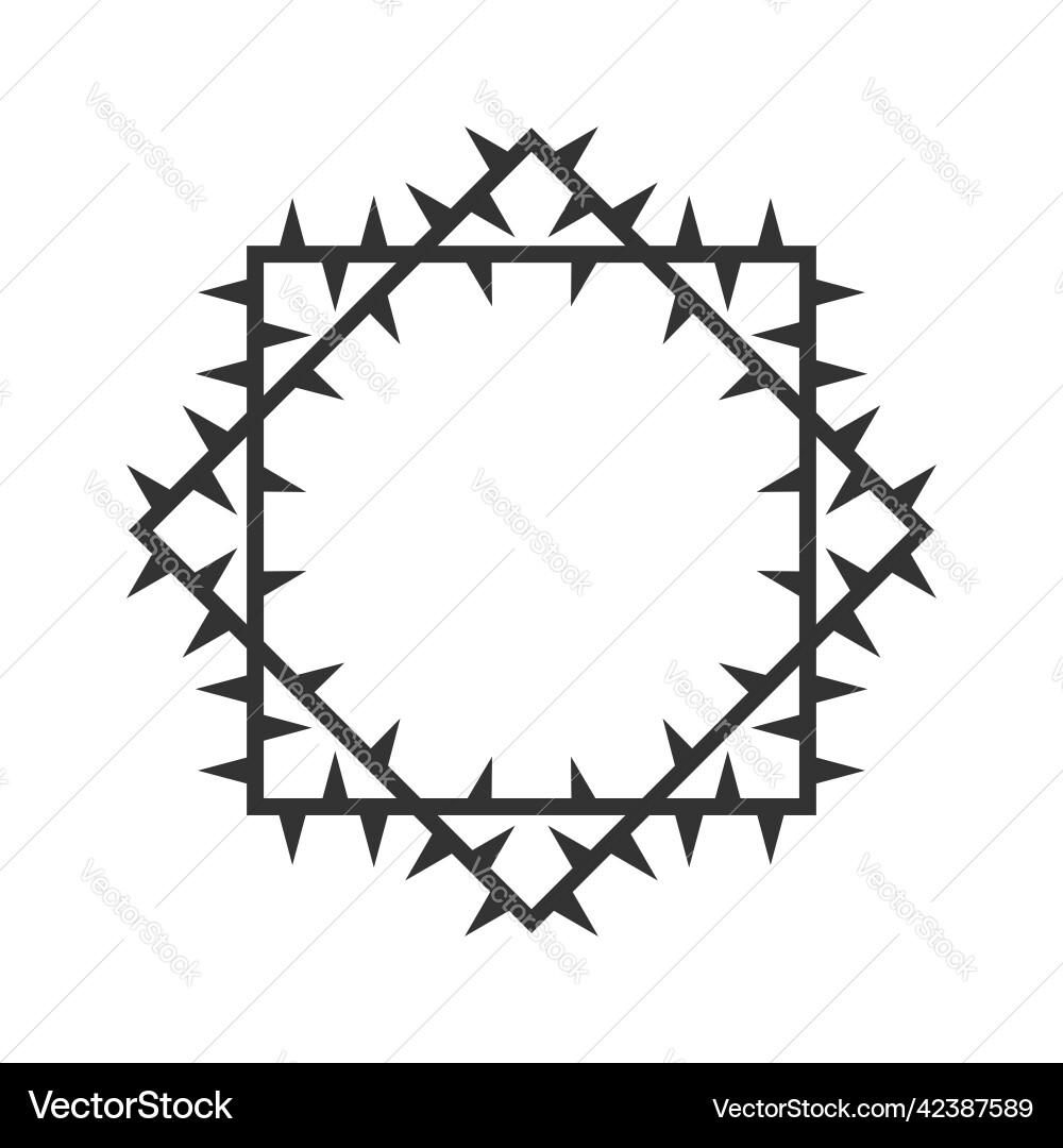 Logo crown of thorns Royalty Free Vector Image