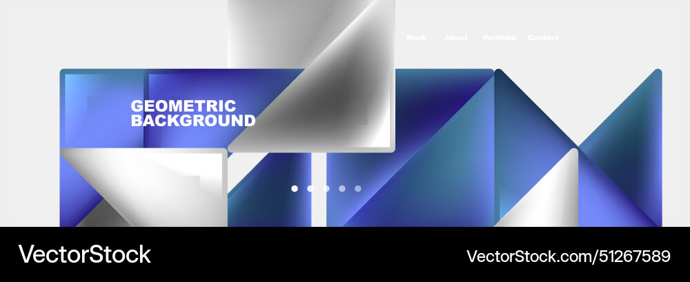 Triangle minimal web site page background design Vector Image