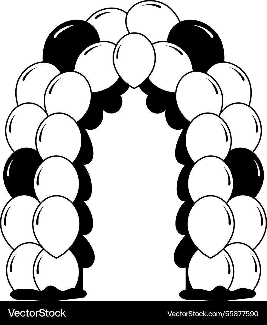 Balloon gate Royalty Free Vector Image - VectorStock