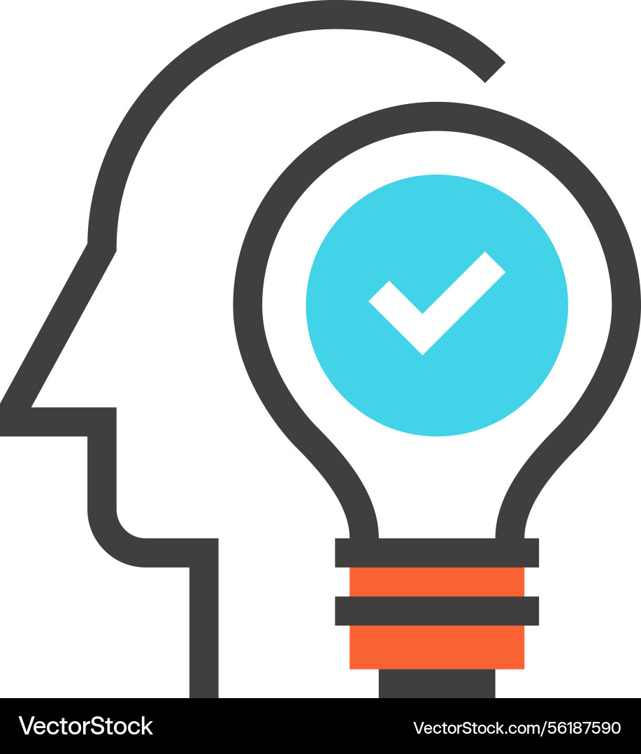 Business thinking icon Royalty Free Vector Image