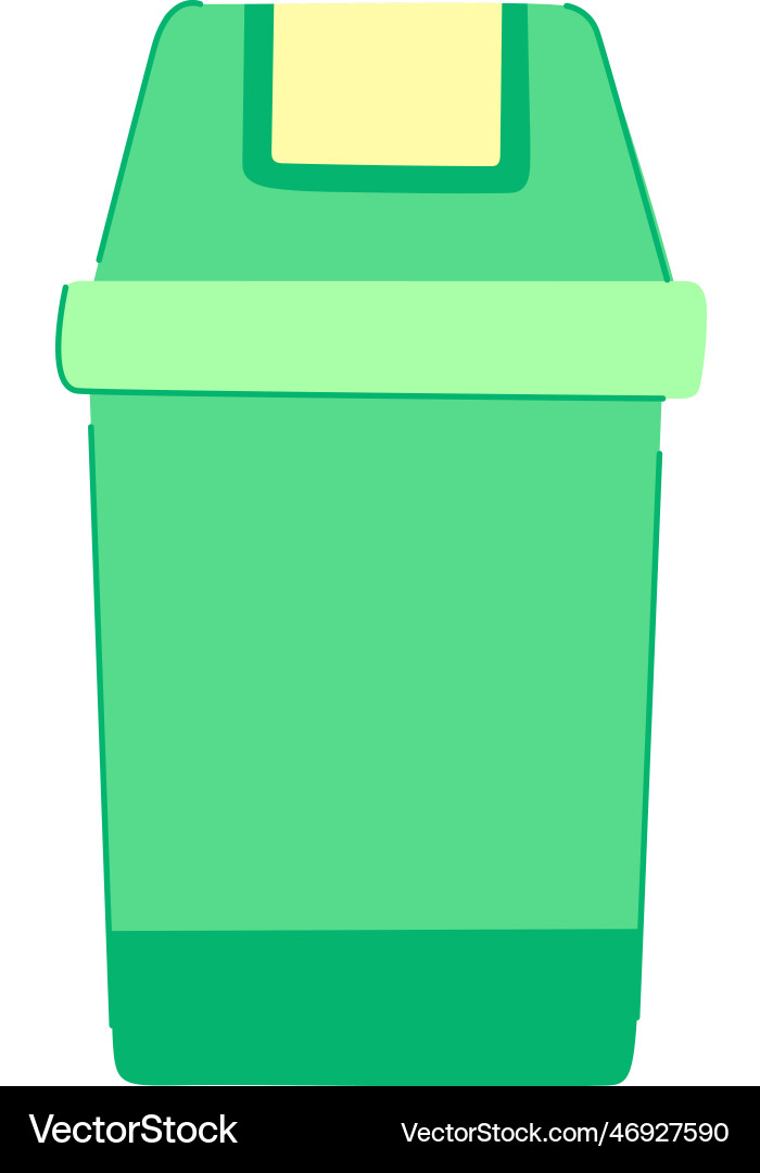 Garbage trash bin cartoon Royalty Free Vector Image