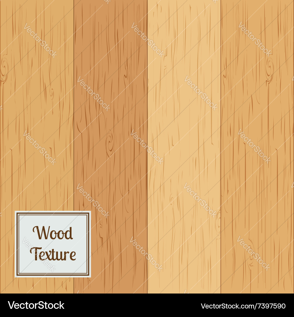 Holz Textur Set Lizenzfreies Vektorbild - VectorStock