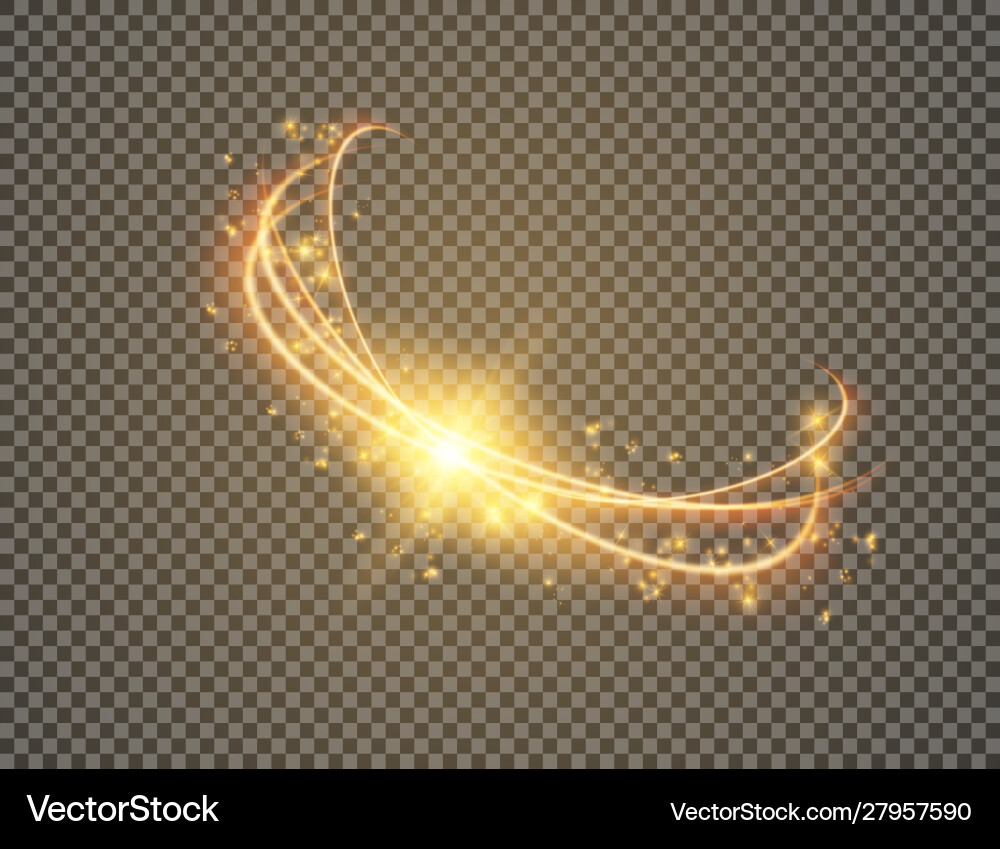 Light effect magic circle glow Royalty Free Vector Image