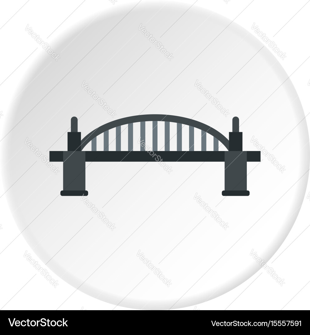 Bridge icon circle Royalty Free Vector Image - VectorStock