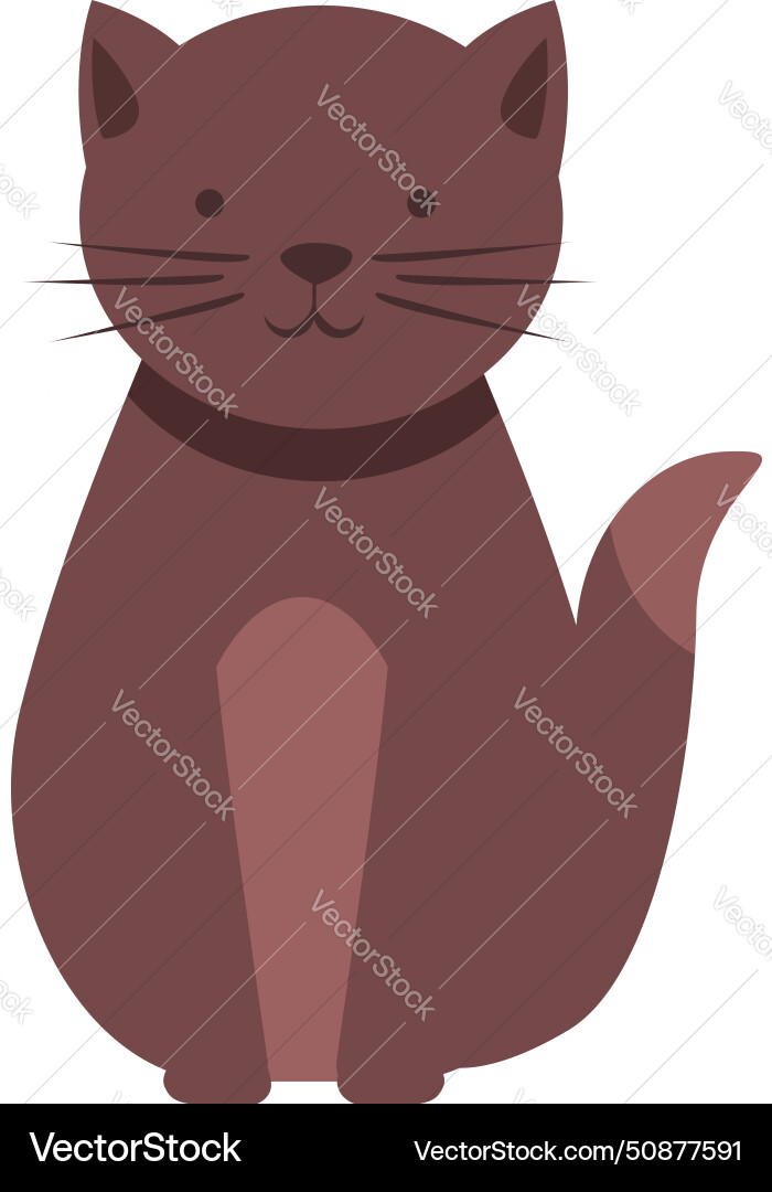 Care animal pet cat icon cartoon Royalty Free Vector Image