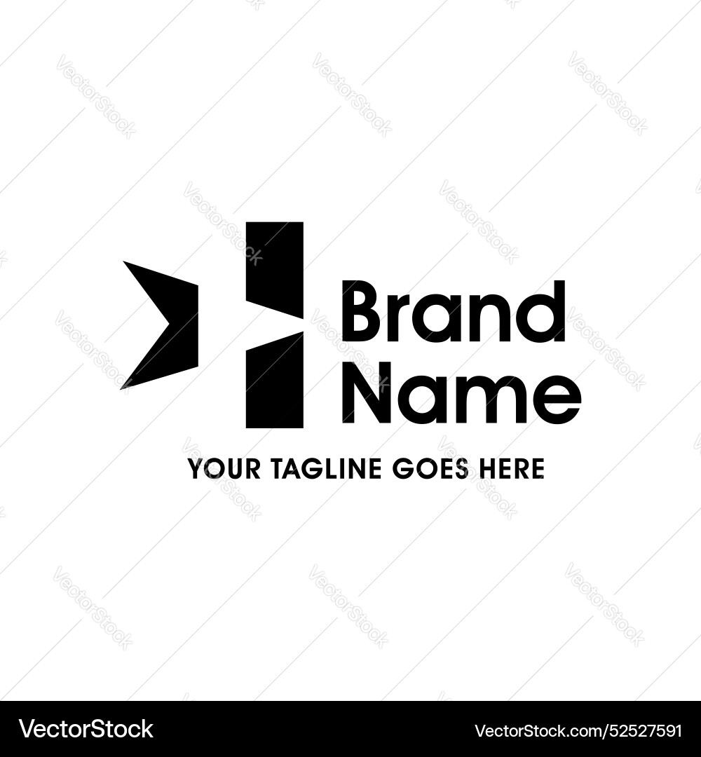 Simple and memorable initial i star logo Vector Image