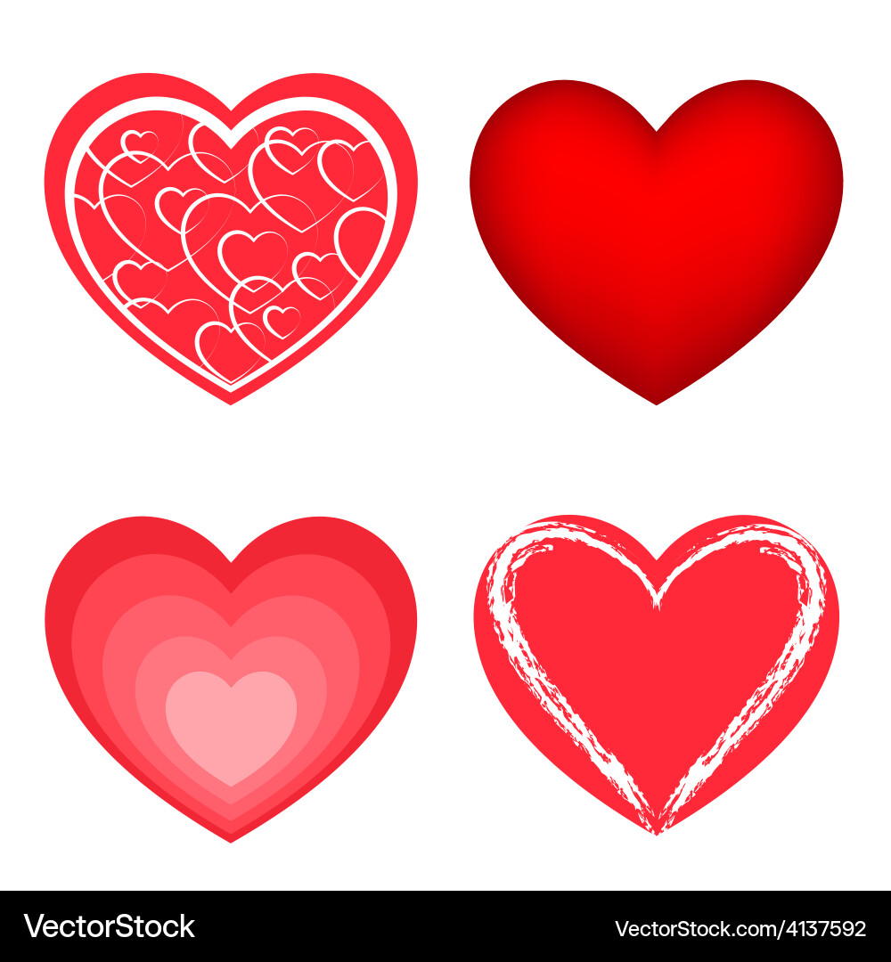 Hearts Royalty Free Vector Image - VectorStock