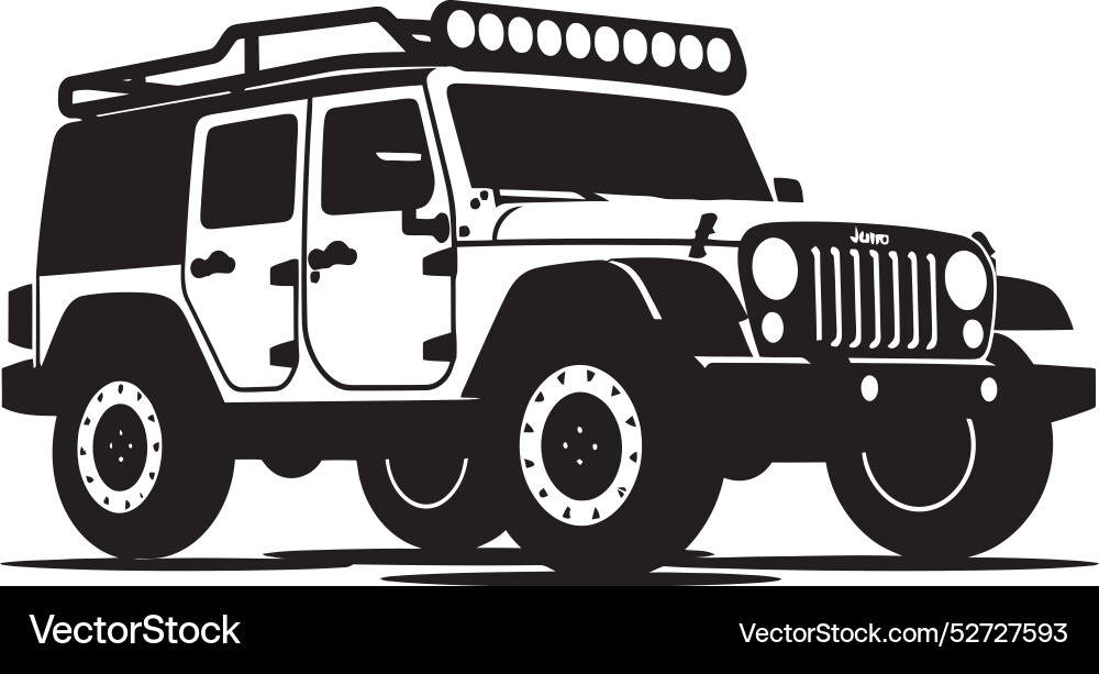 Jeep renegade compact size big adventures Vector Image