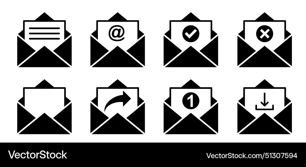 E-mail envelope send mail or letter with envelops Vector Image