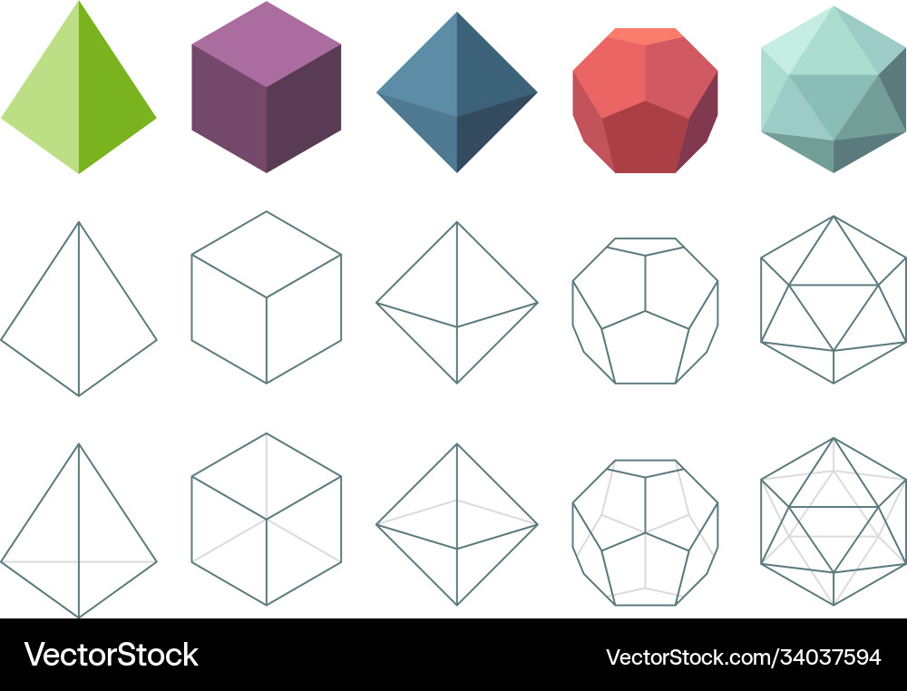 Pyramid Octahedron Square Vector Images (over 290)
