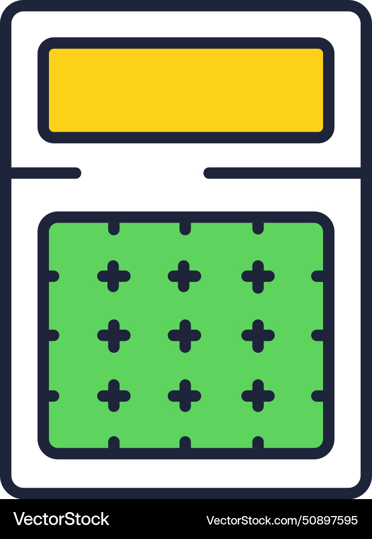 Web calculator icon settings for app Royalty Free Vector