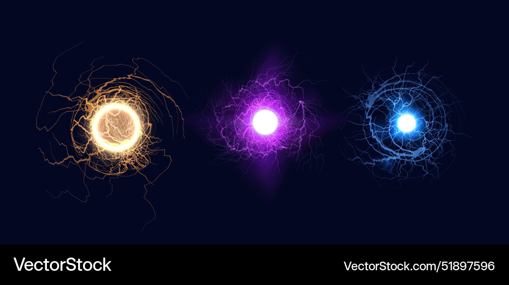 A showing intense spheres Royalty Free Vector Image
