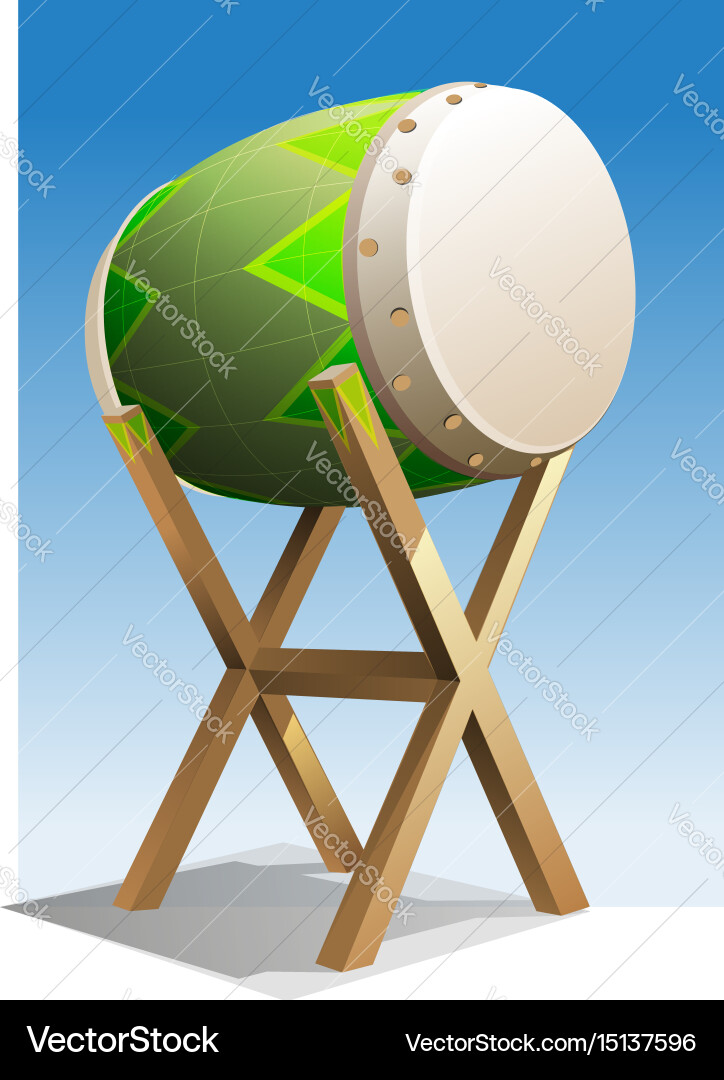 Bedug traditional percusion Royalty Free Vector Image