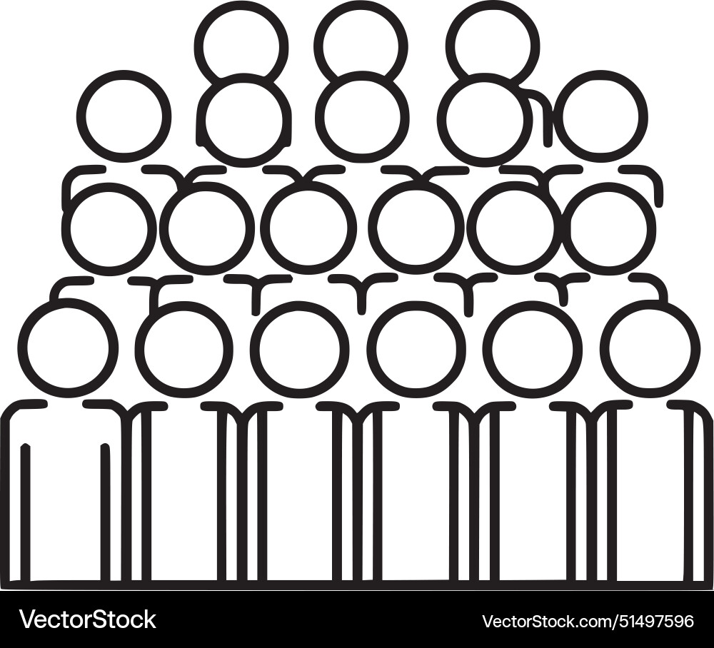 Crowd icon Royalty Free Vector Image - VectorStock