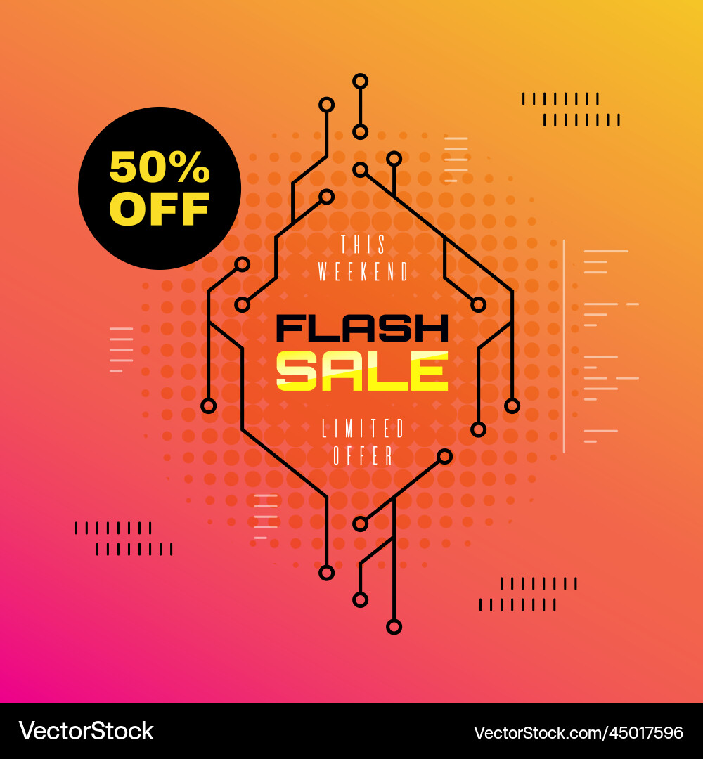 Promotional sale banner template design – Royalty-Free Vector | VectorStock