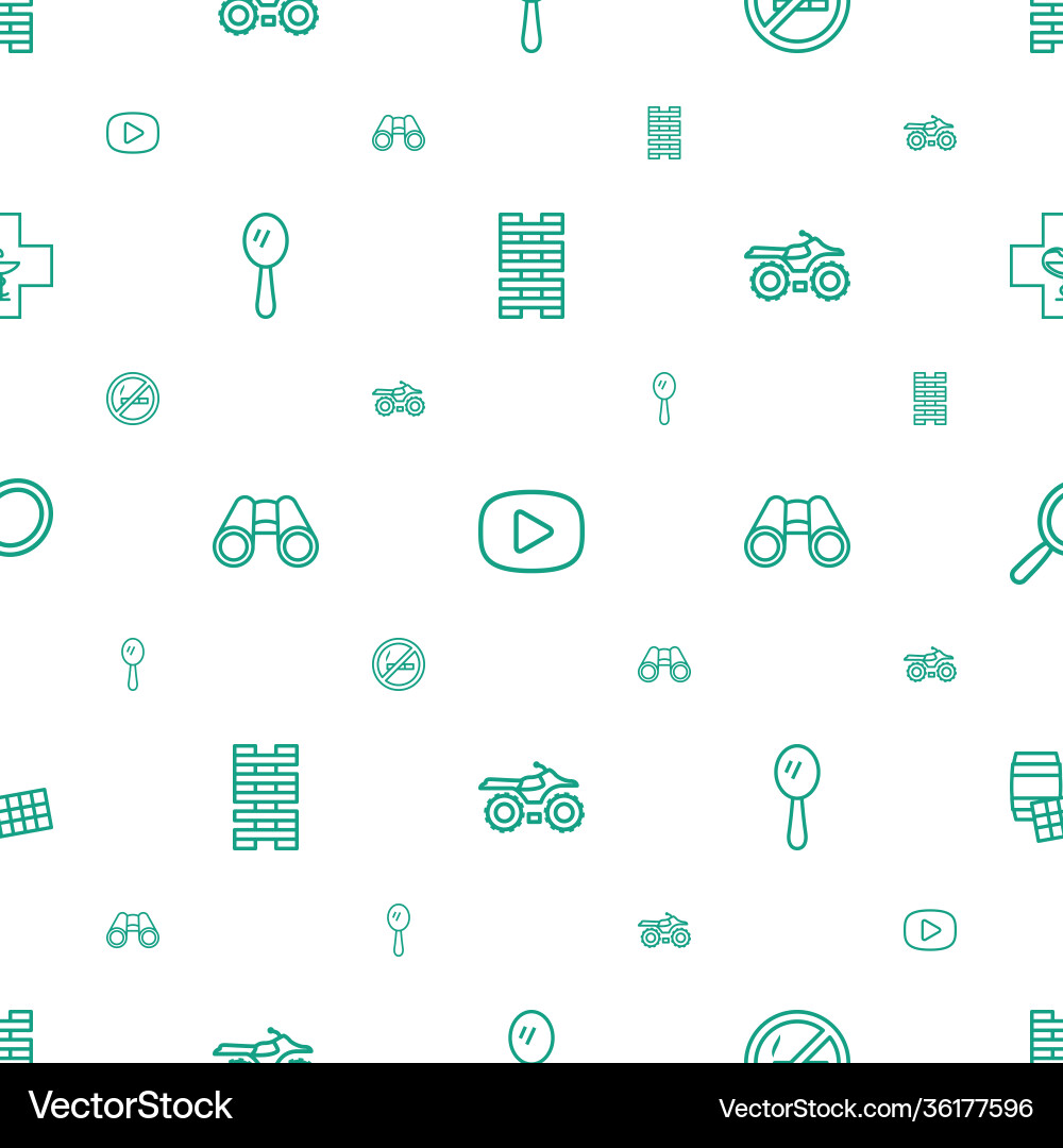 Reflection Icon Pattern - Diverse Elements Vector Image