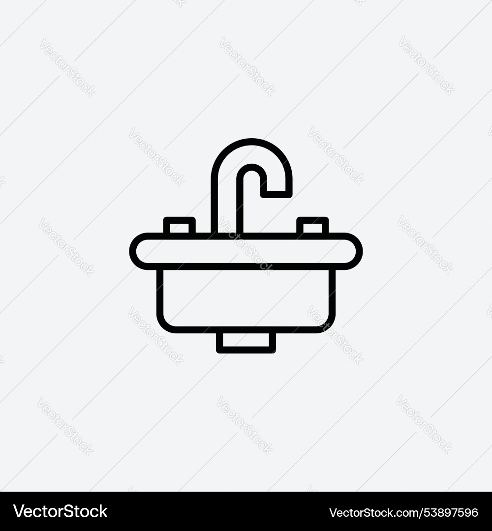 Sink icon set Royalty Free Vector Image - VectorStock