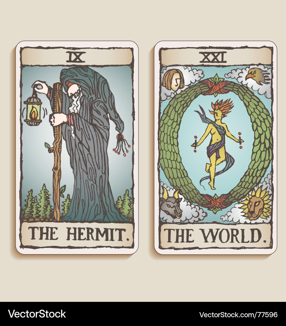 Tarot cards Royalty Free Vector Image - VectorStock