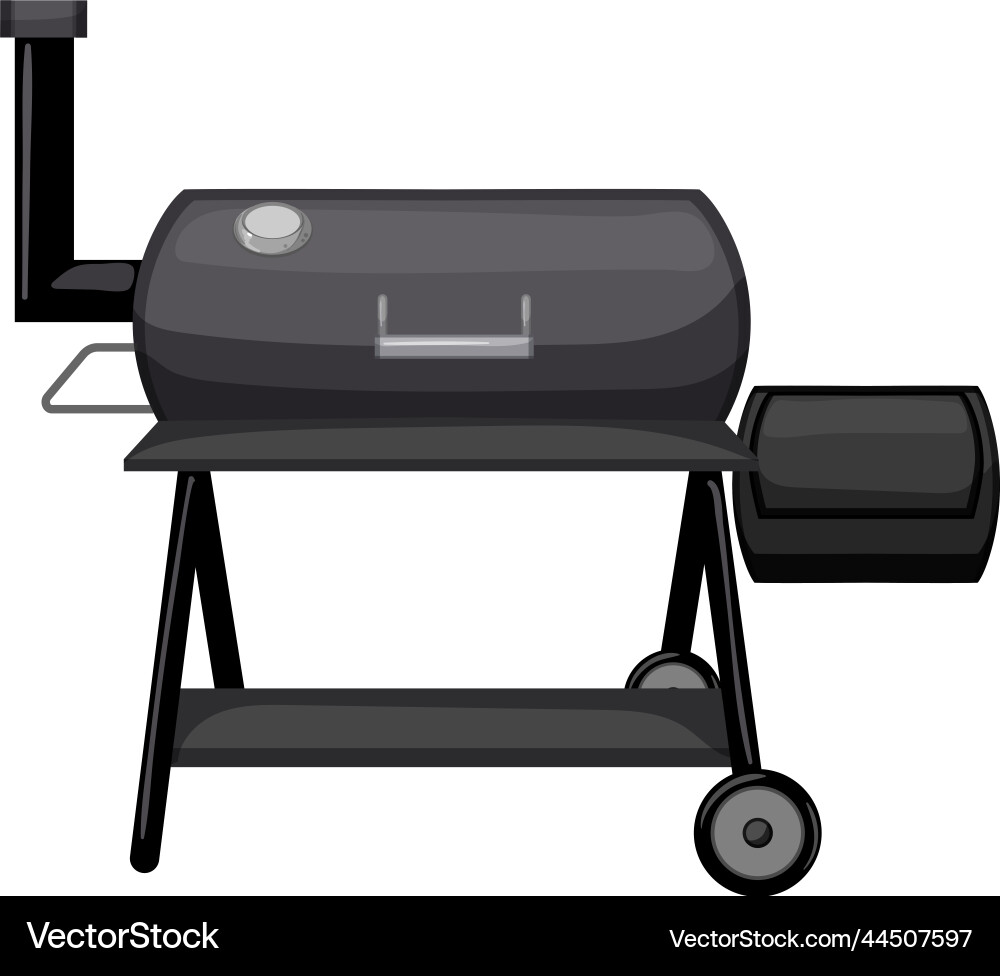 Food smoker bbq cartoon Royalty Free Vector Image