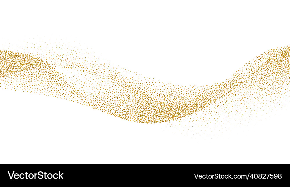Abstract gold waves shiny golden lines design Vector Image
