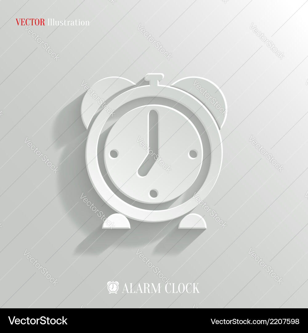Alarm clock icon - web background Royalty Free Vector Image