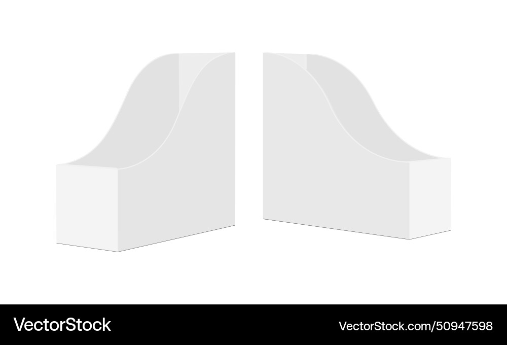 Files or documents holder organizer mockup Vector Image