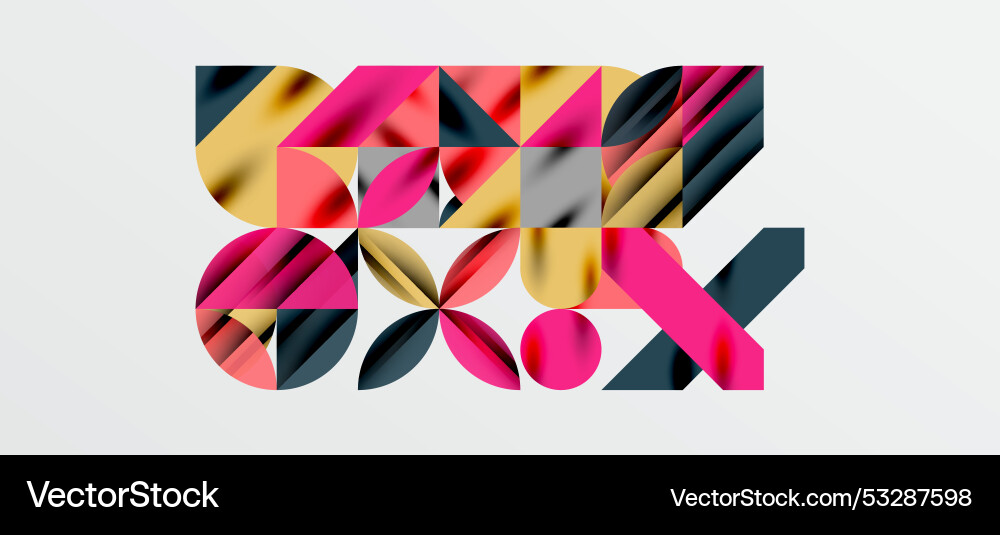 Geometric neo patterns abstract background Vector Image