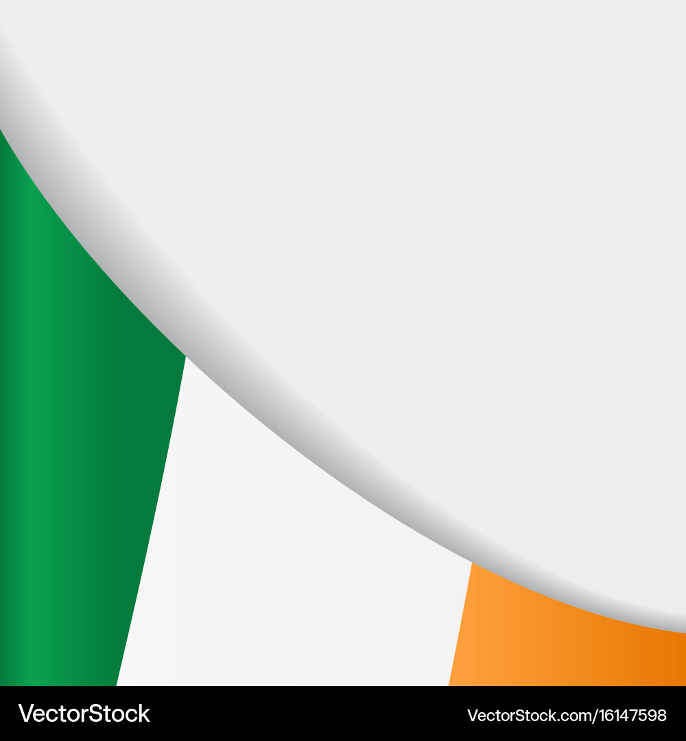 Irish flag background Royalty Free Vector Image