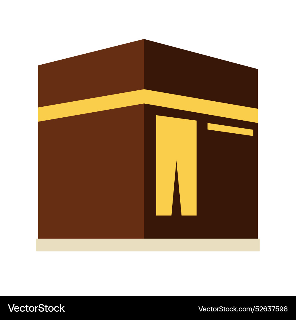 Kaaba icon ramadan kabah – Royalty-Free Vector | VectorStock