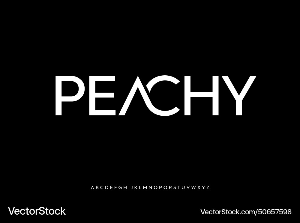 Modern elegant sans serif alphabet schriftart anzeigen