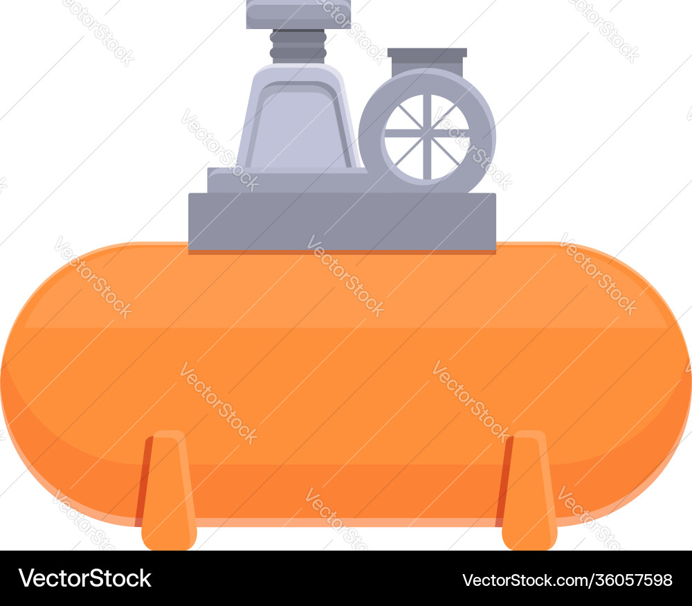 Pressure compressor icon cartoon style Royalty Free Vector