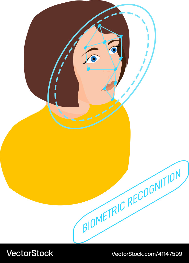 Biometric authentication icon Royalty Free Vector Image Biometric authentication icon Royalty Free Vector Image